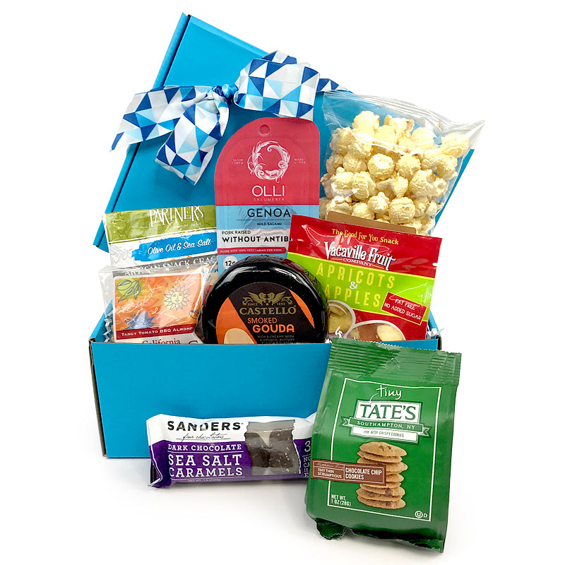 Cheese, Salami & Snack Box – Fancifull Gift Baskets